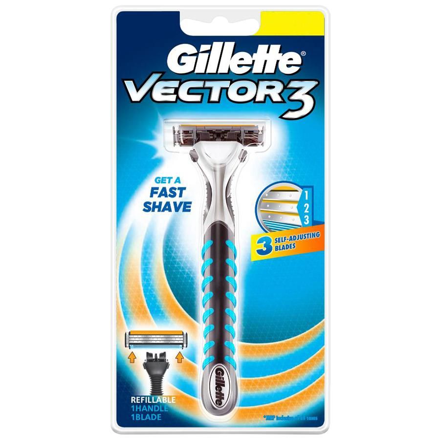 Dgroce.com - Gillette Vector 3 Shaving Razor - 1 pcs